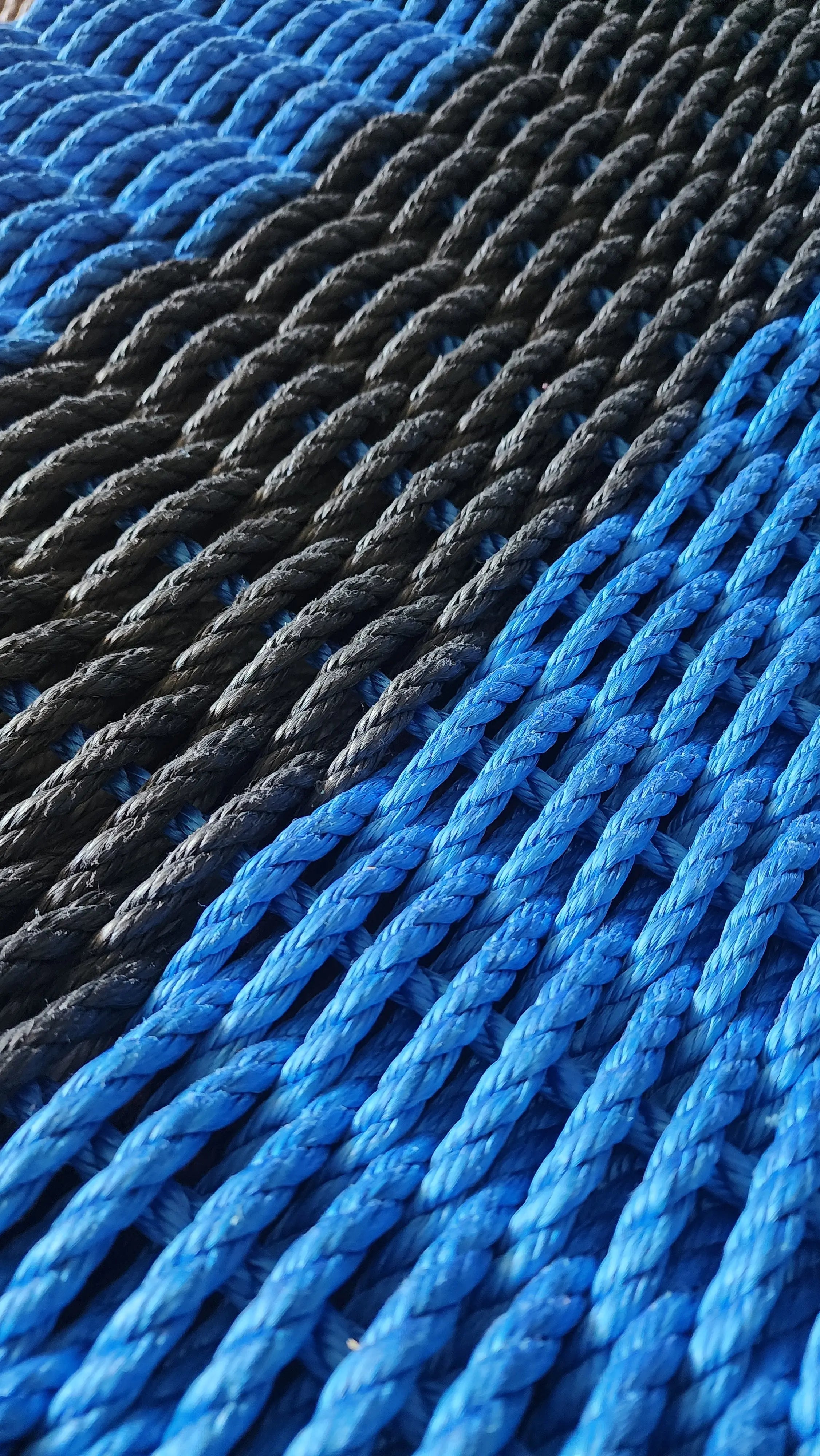 40 x 20 Lobster Rope Mat Blue and Black – Little Salty Rope