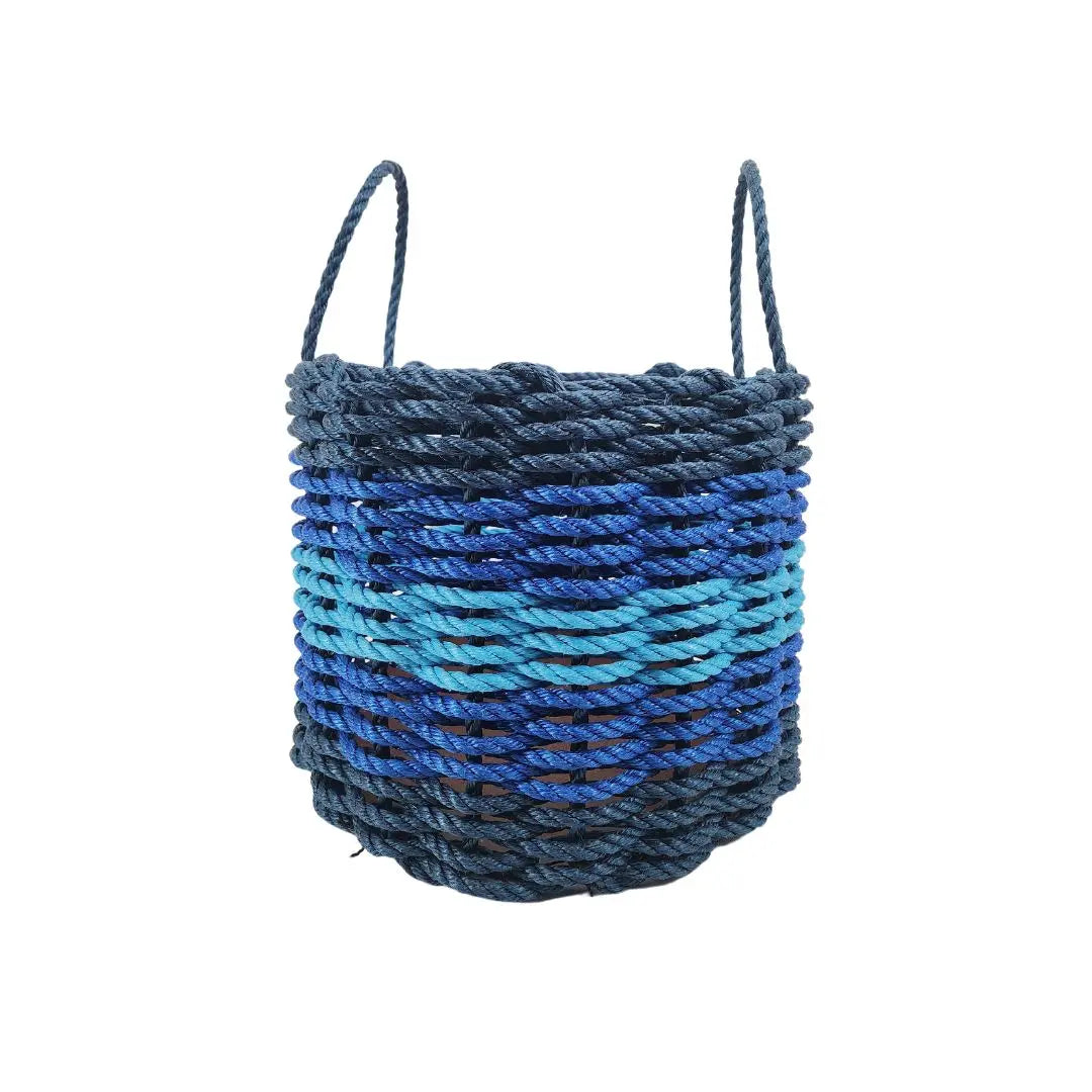 Lobster Rope Storage Basket Navy Blue, Blue, Light Blue – Little Salty Rope