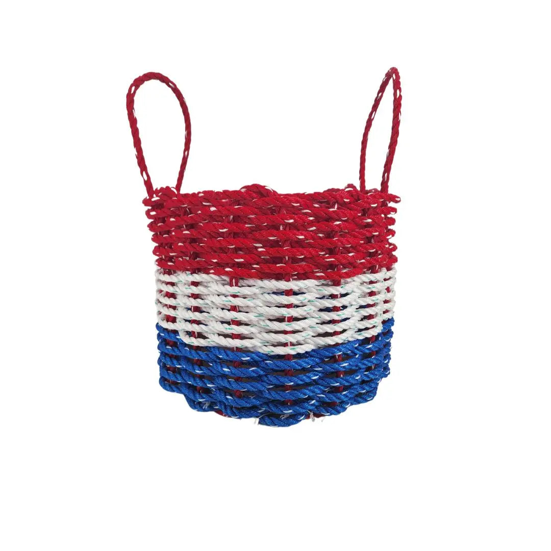 Red White and Blue Basket - Little Salty Rope