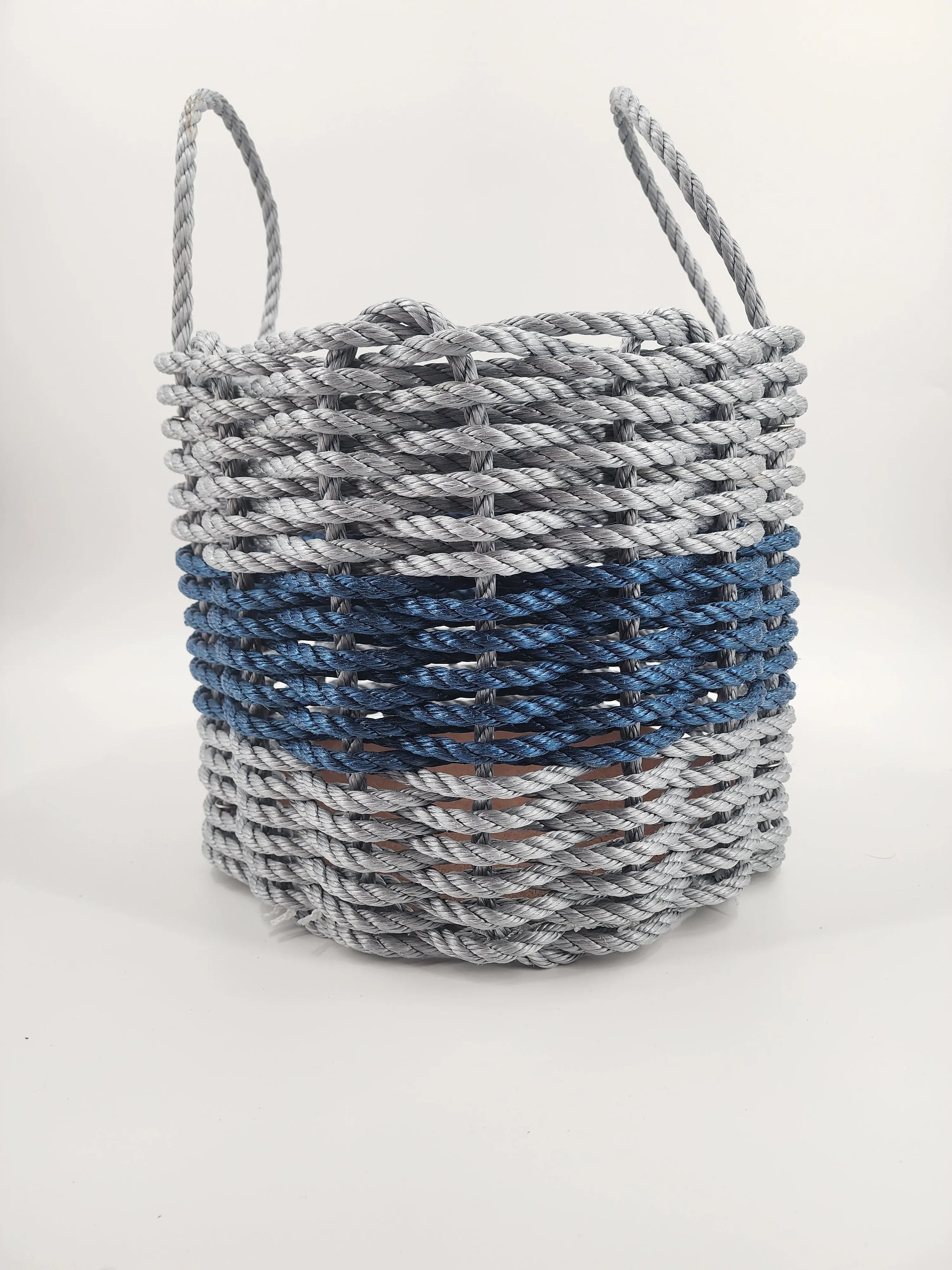 Maine Lobster Rope Storage Basket Gray w/ Color Options – Little Salty Rope